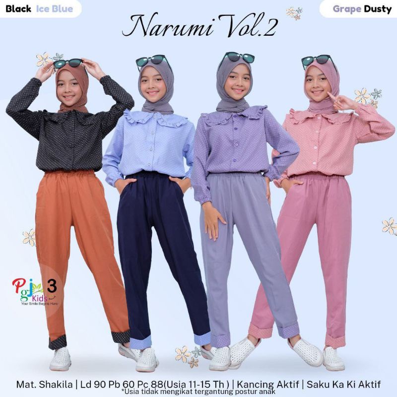 Jual Narumi vol 2 set remaja Pgj Kids Setelan Remaja | Shopee Indonesia