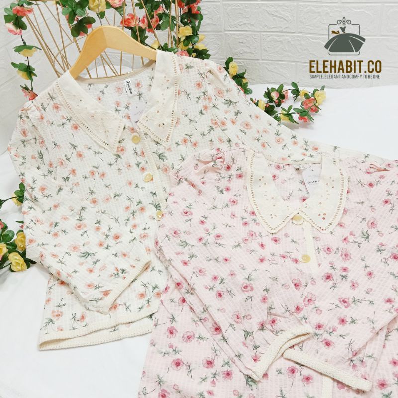 Jual ELEHABIT.CO | RACHEL KOREAN BLOUSE IMPORT KOREA ORIGINAL - KEMEJA ...