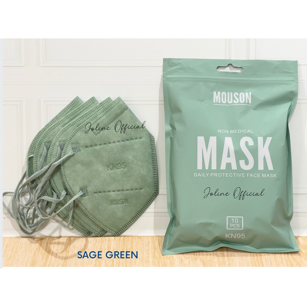 Jual Masker KN95 Mouson Face Mask 5ply / 6ply EARLOOP Isi 10pcs Masker ...