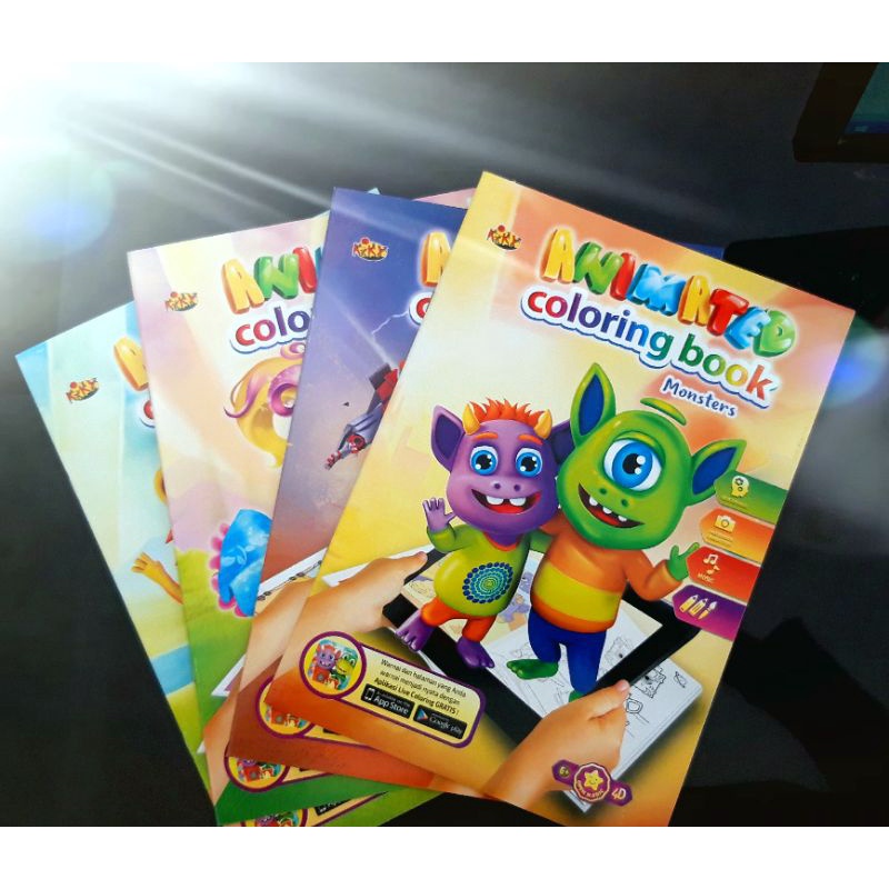 Jual BUKU MEWARNAI KIKY / COLORING BOOK 4D | Shopee Indonesia