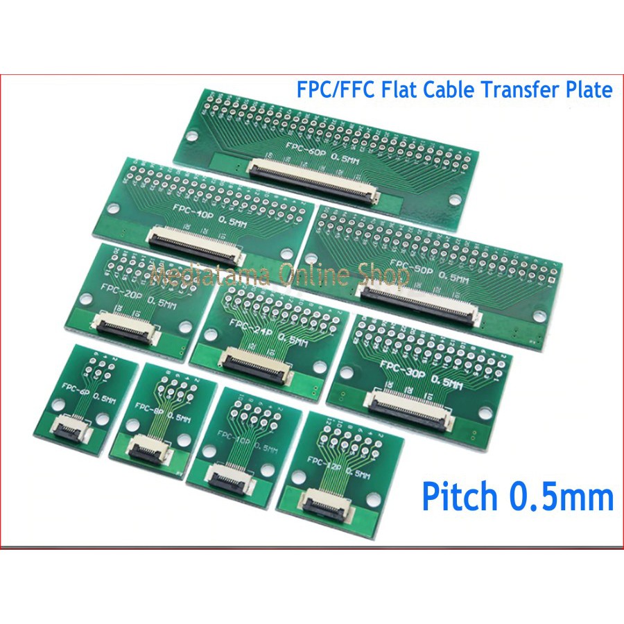 Jual PCB Board FFC/FPC Flexible Cable Transfer DIY Pitch 0.5mm | Shopee ...