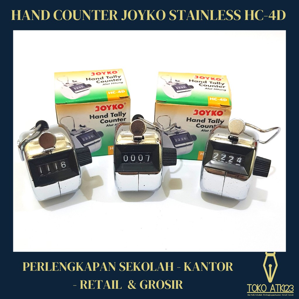 Jual Hand Tally Counter / Alat Hitung Manual Merk Joyko Stainless ...
