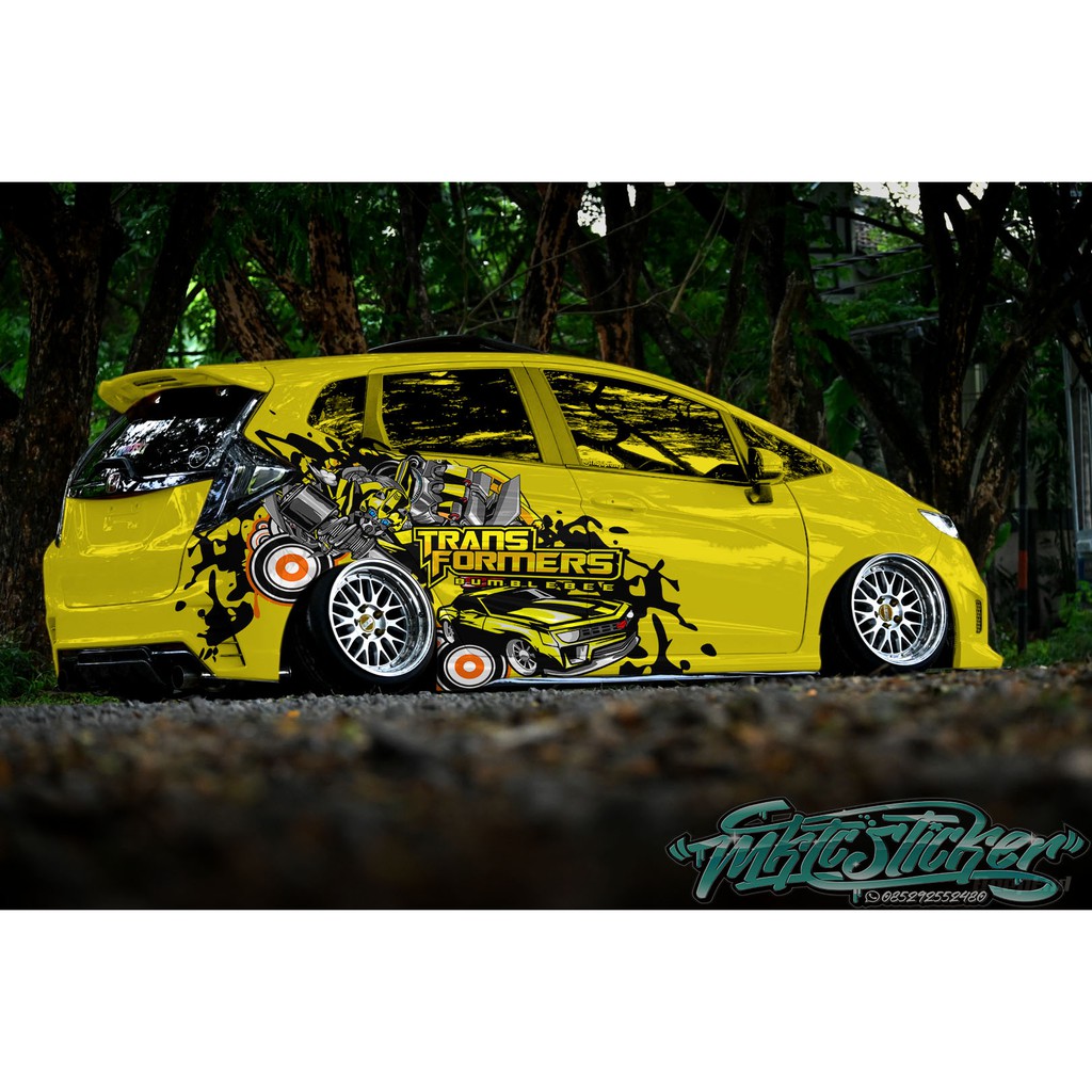 Jual STICKER VARIASI MOBIL HONDA JAZZ TRANSFORMERS | Shopee Indonesia