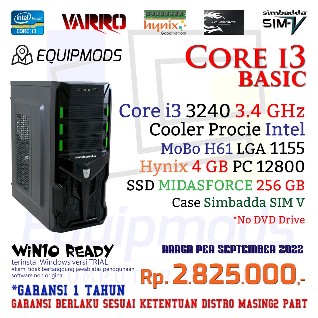 Jual CPU Komputer PC Core i3 Extra | Shopee Indonesia