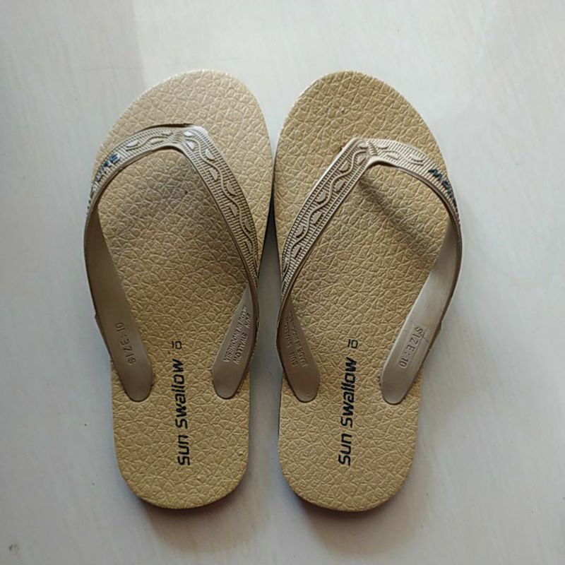 Jual Sandal jepit sun swallow kulit, sendal jepit sun swallow premium ...