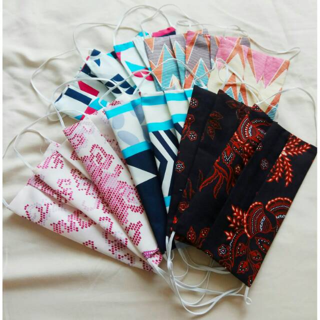 Jual Masker Kain Branded Motif Batik Anti Virus Bakteri Kuman Debu ...