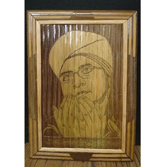 Jual ( Pre - Order )Gambar Poster Foto Ulama dari bambu Habib Munzir Al ...