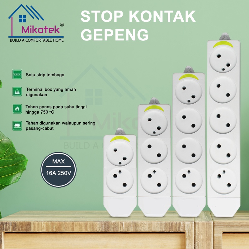 Jual Mikotek - Stop Kontak Gepeng Tanpa Kabel | Shopee Indonesia