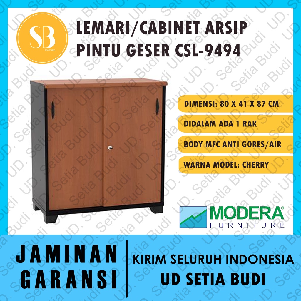 Jual Lemari Arsip / Filing Cabinet + Pintu Geser Modera CSL-9494 C ...