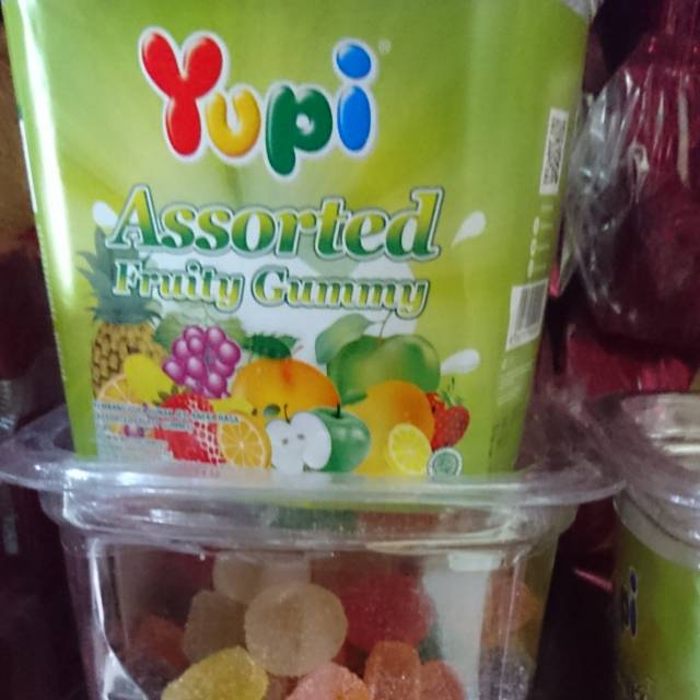 Jual Permen jelly yupi assorted fruity gummy gula yupi candy yuppy ...