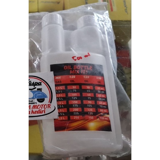 Jual botol oli samping vespa botol oli 2T 500ml 1liter takaran oli ...