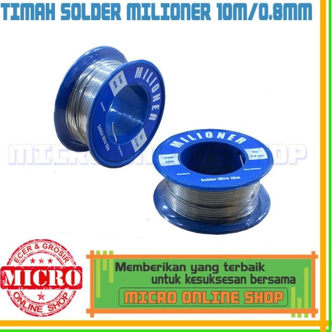 Jual Timah Solder 10 Meter / Tenol Solder Milioner / Solder Wire 10m ...