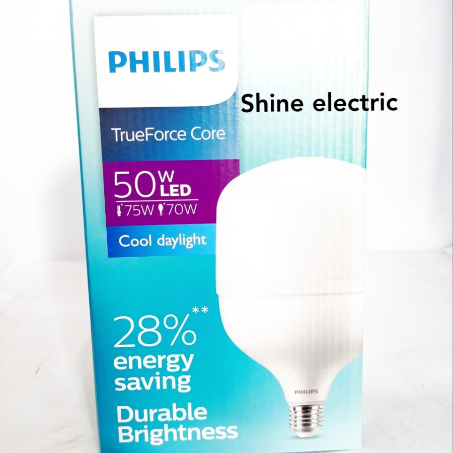 Jual Lampu bohlam LED 50w Philips 50 watt putih daylight 50 w 50watt ...