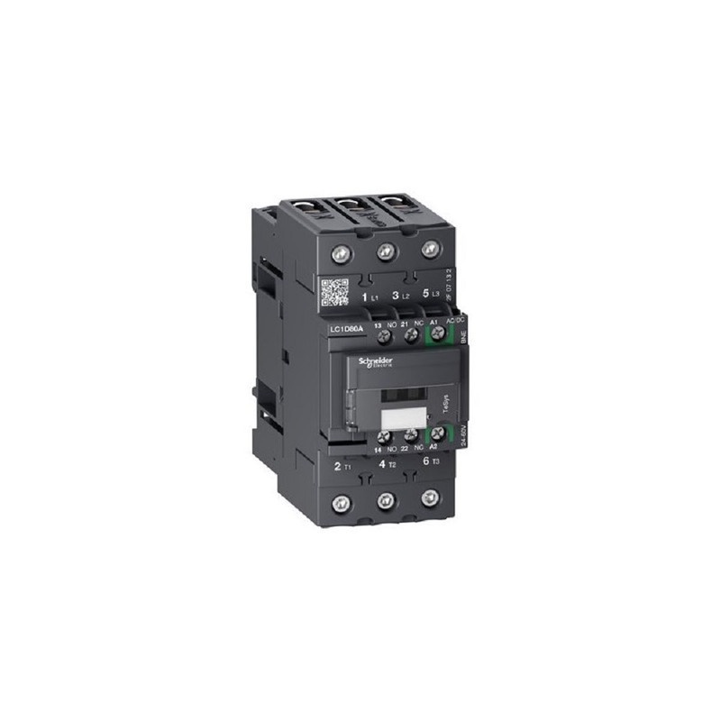 Jual SCHNEIDER contactor-3P-AC3 440V 80A coil 24-60 vac dc LC1D80ABNE ...