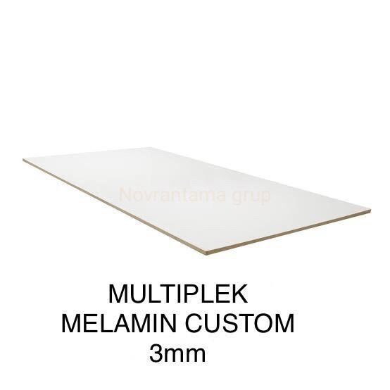 Jual Multiplek Melamin Putih 3mm Custom Harga /cm2. Custom Plywood 3mm ...