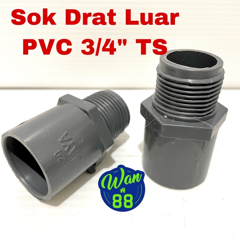 Jual Sok drat luar PVC Jaya TS 3/4" Valve socket PVC | Shopee Indonesia