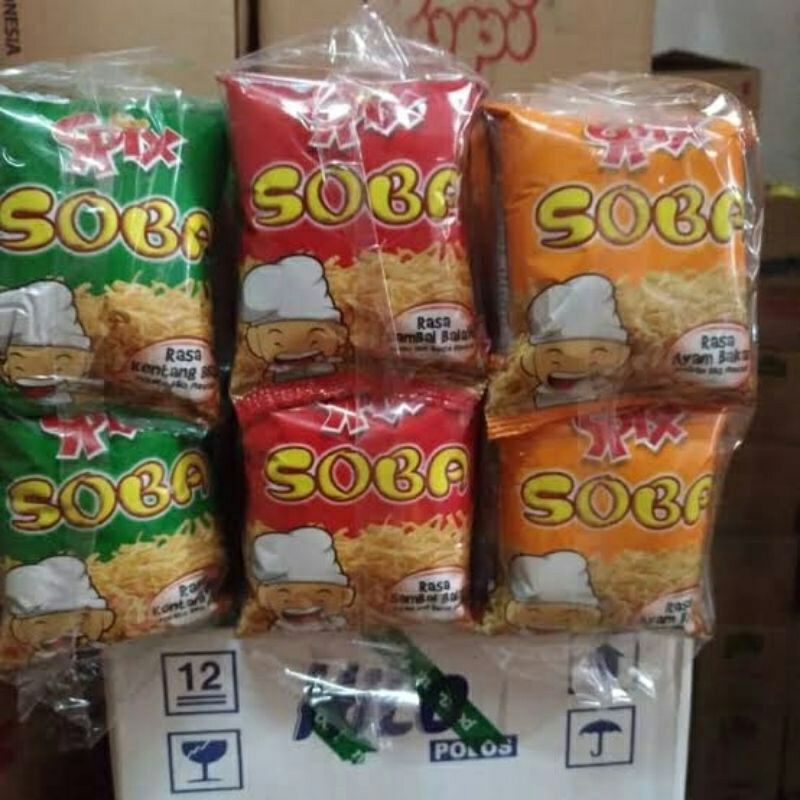 Jual SNACK SPIX SOBA RENCENG isi 10 Pcs MIE SOBA | Shopee Indonesia