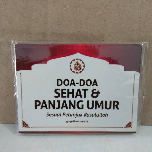 Jual Doa-doa Sehat dan Panjang Umur Sesuai Petunjuk Rasulullah | Shopee ...
