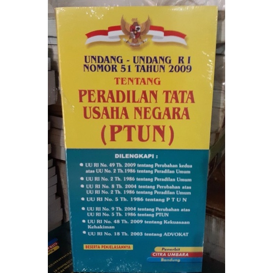 Jual Buku Undang-Undang Tentang Peradilan Tata Usaha Negara (PTUN ...