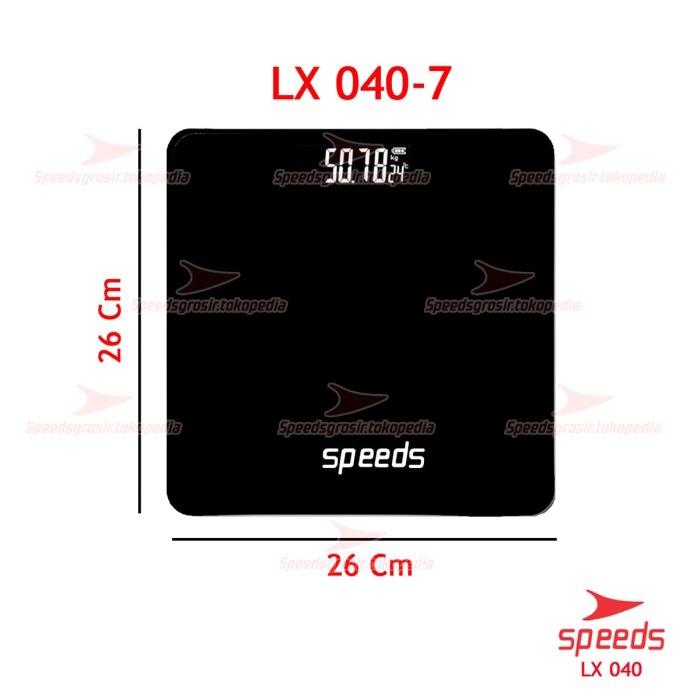 Jual Produk Original Timbangan Badan Digital 30x30cm 180kg scale kaca ...