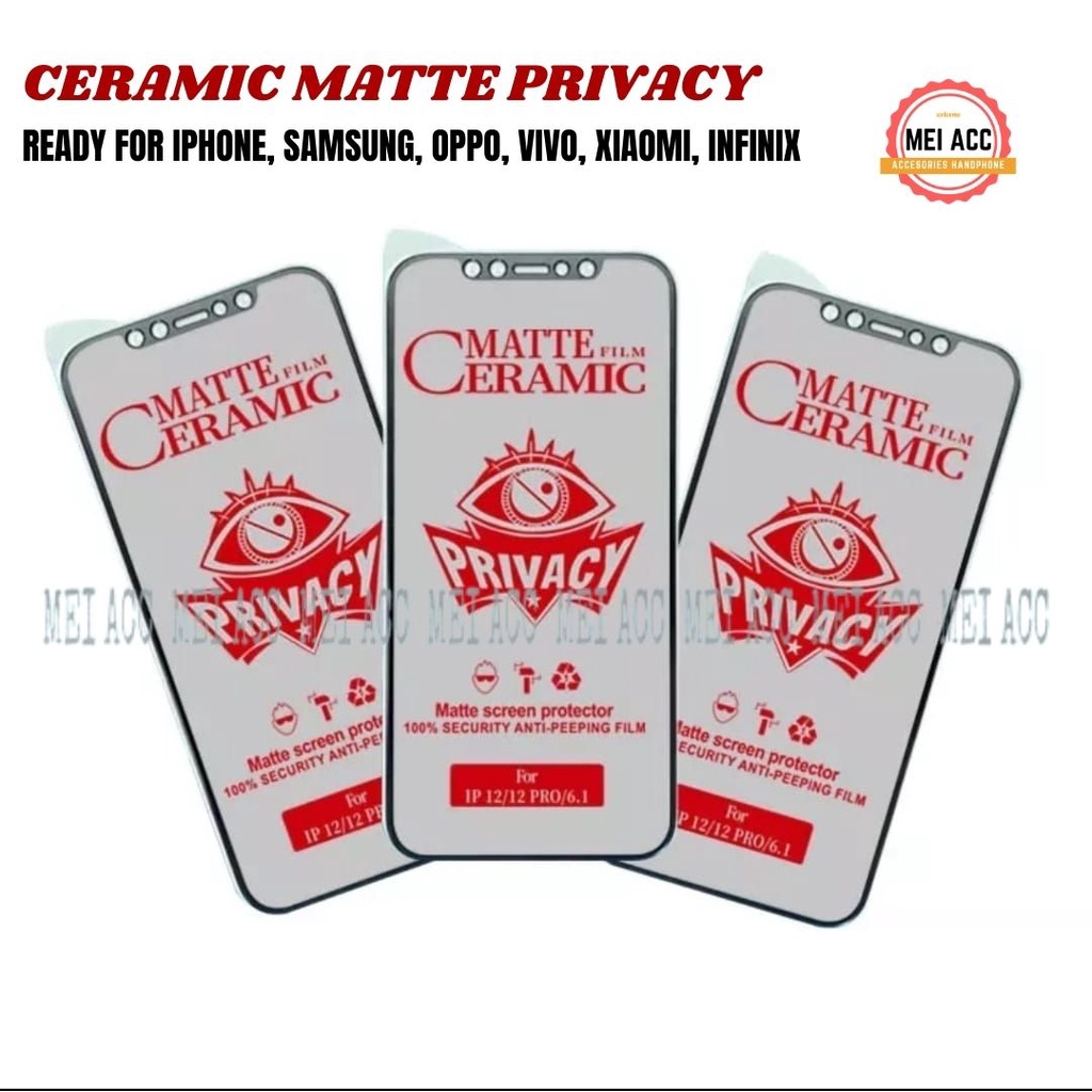 Jual Ceramics Anti Spy - Tempered Glass Iphone 6 7 8 6 Plus 7 Plus 8 ...