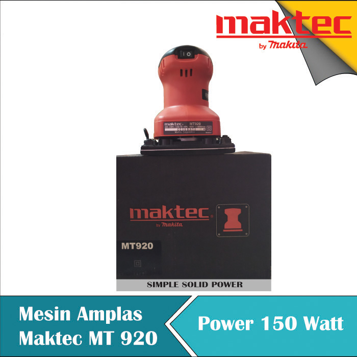 Jual MESIN AMPLAS MAKTEC MT920 MT 920 PALM SANDER BY MAKITA | Shopee ...