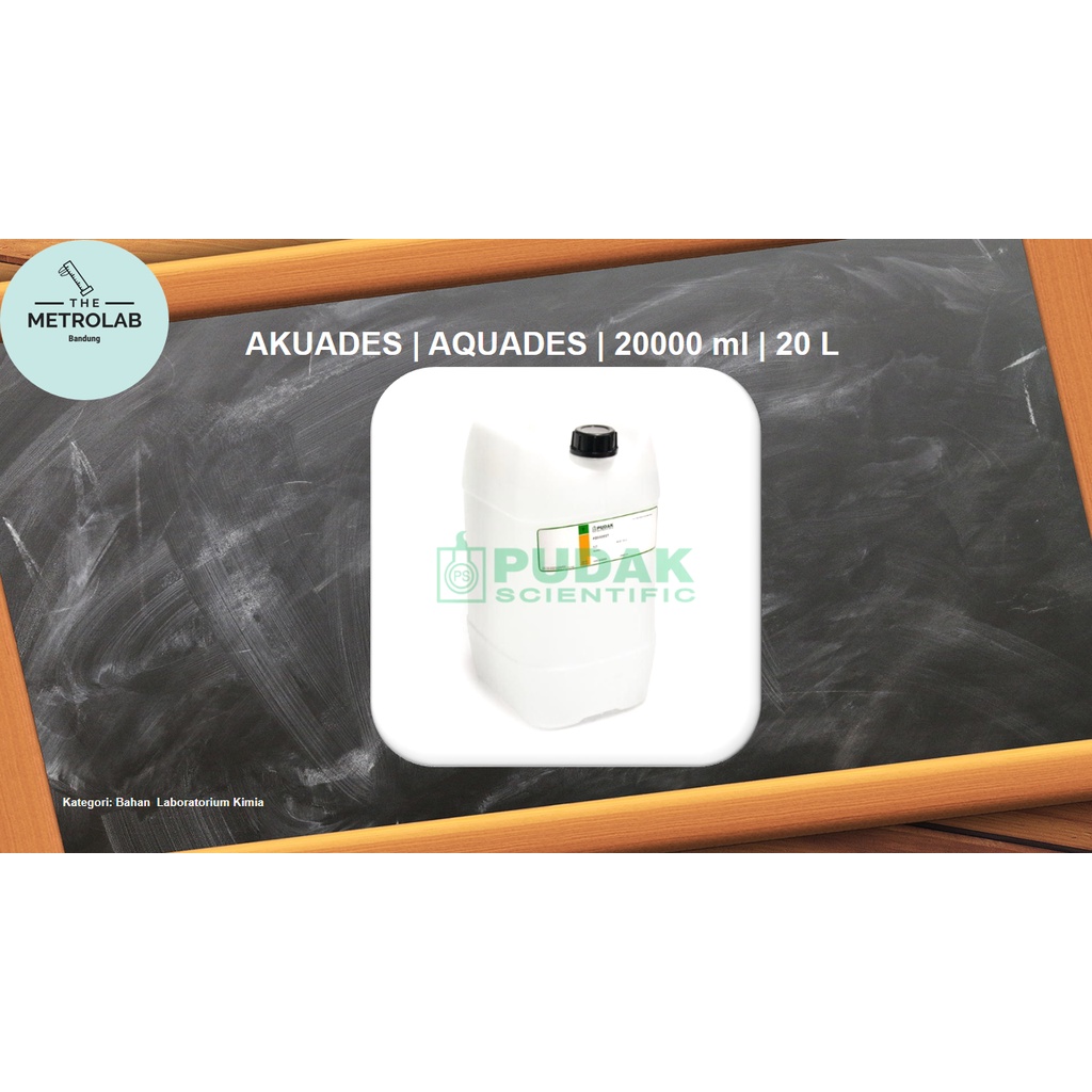 Jual Akuades | Aquadest | Air Murni | Air Suling (H2O) 20 L | Shopee ...
