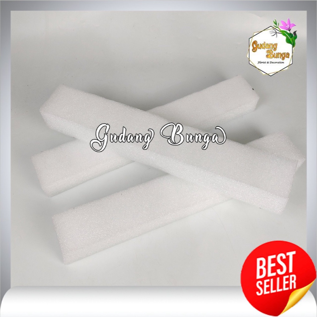 Jual Foam Busa kotak warna putih untuk Floral bunga kering Foam Busa ...
