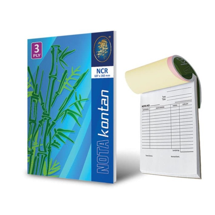 Jual BUKU NOTA KONTAN KECIL 3 PLY 3 RANGKAP NCR TANPA KARBON CARBONLESS ...