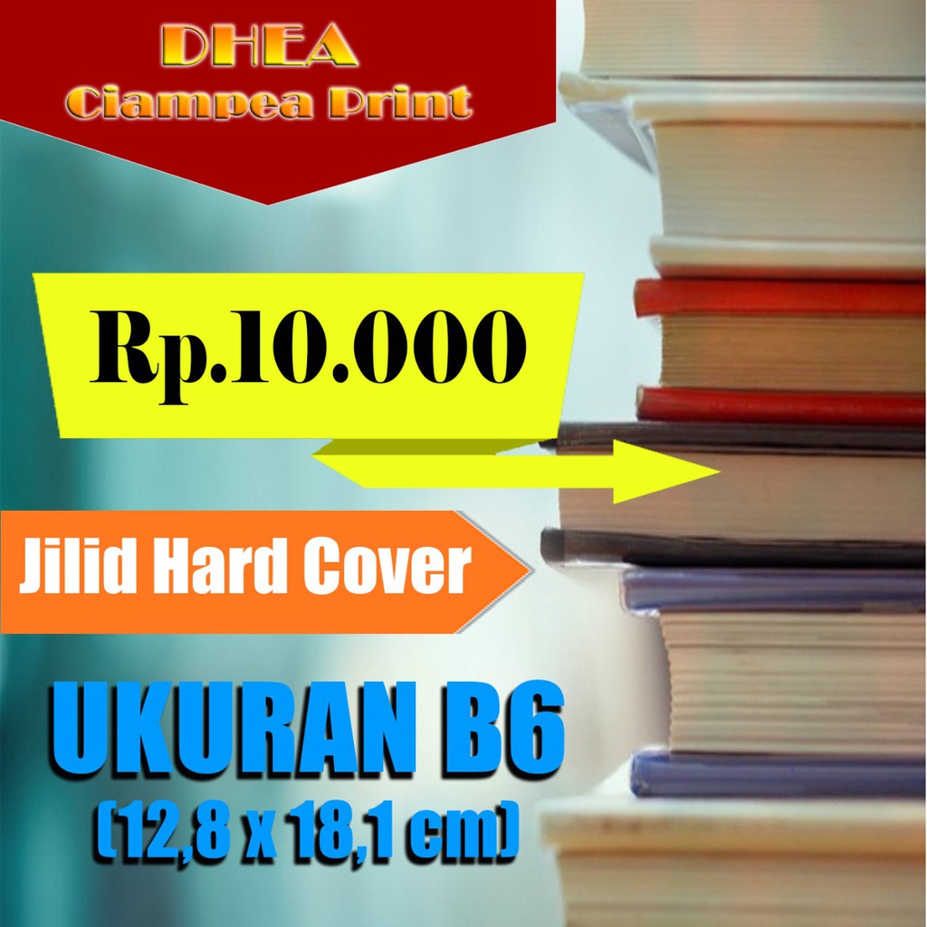 Jual JASA JILID HARDCOVER ukuran B6 (12,8x18,1) | Shopee Indonesia