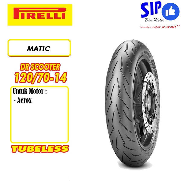 Jual Ban motor matic Pirelli Diablo Rosso Scooter 120 70 14 tubeless PCX Aerox | Shopee Indonesia