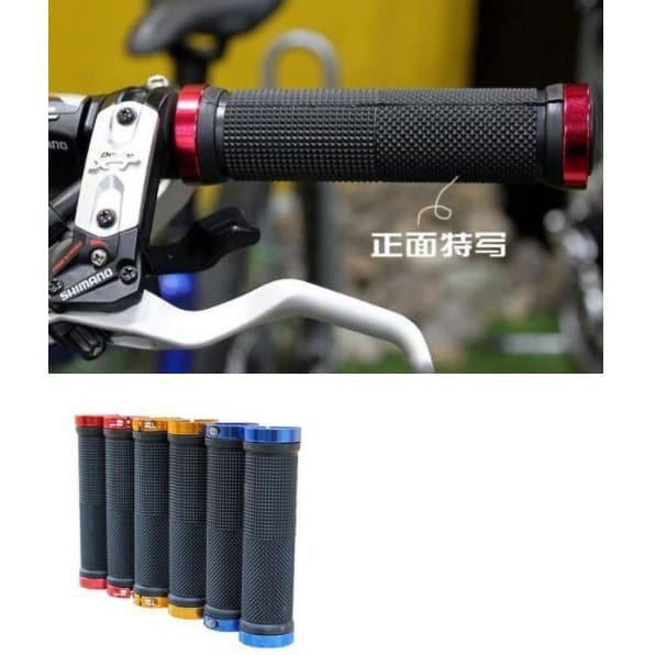 Jual HandGrip Stang Sepeda Chrome Alloy Handle Grip Bar Grip Lock ...