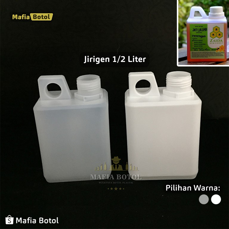 Jual jerigen 500 ml jerigen hdpe kemasan madu curigen oli wadah madu ...