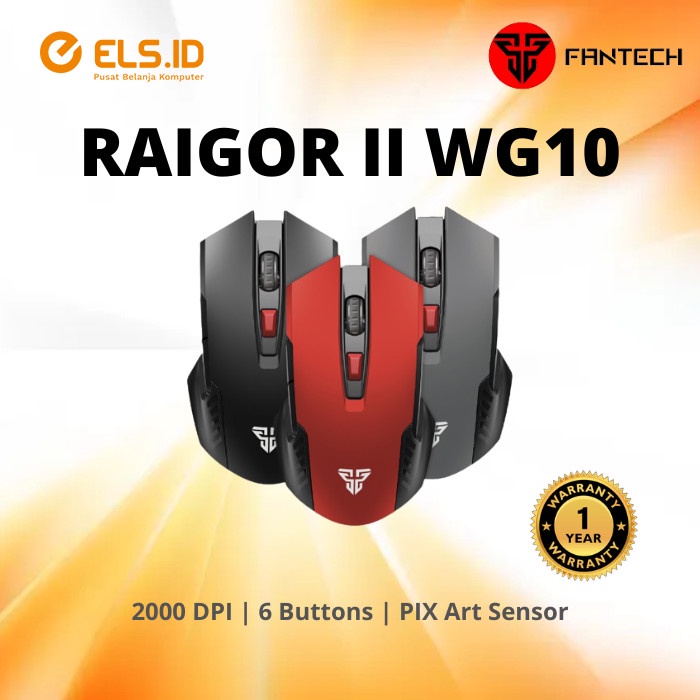 Jual Fantech Raigor II WG10 Mouse Gaming Wireless | Shopee Indonesia