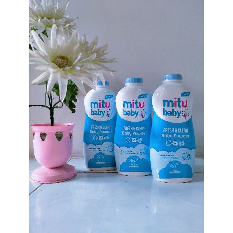 Jual Mitu Baby Powder Kemasan 200g+150g | Shopee Indonesia
