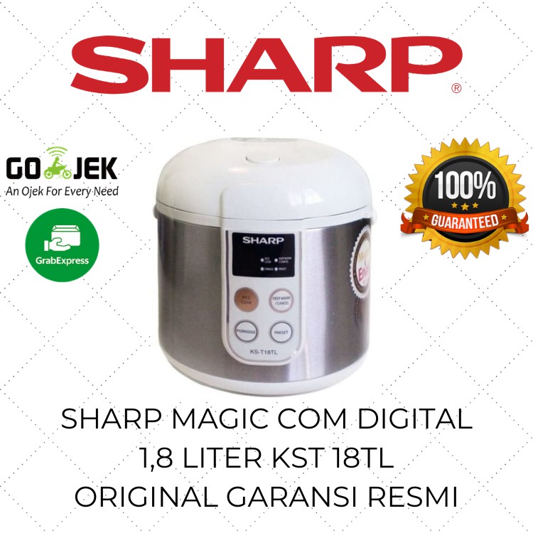 Jual Sharp Magic Com Digital 4in1 1.8 Liter KST 18TL / Rice Cooker ...
