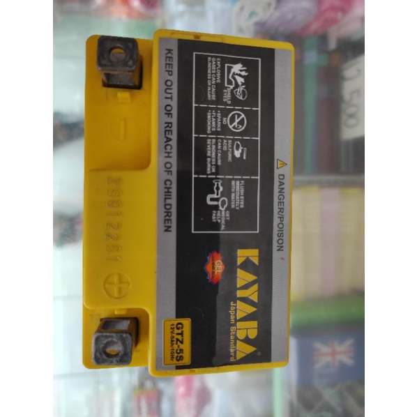 Jual AKI MOTOR KAYABA GTZ5S AKI FULL GELL 5ah BATTERY UNTUK HONDA BEAT MIO J DAN MIO SOUL ...
