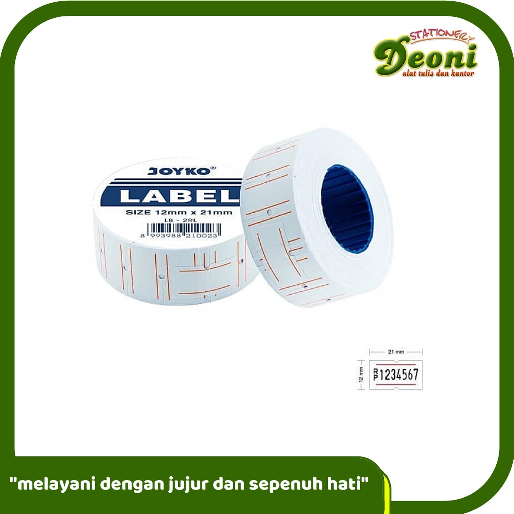 Jual JOYKO JOYKO LB-2RL Price Label / Label Harga | Shopee Indonesia