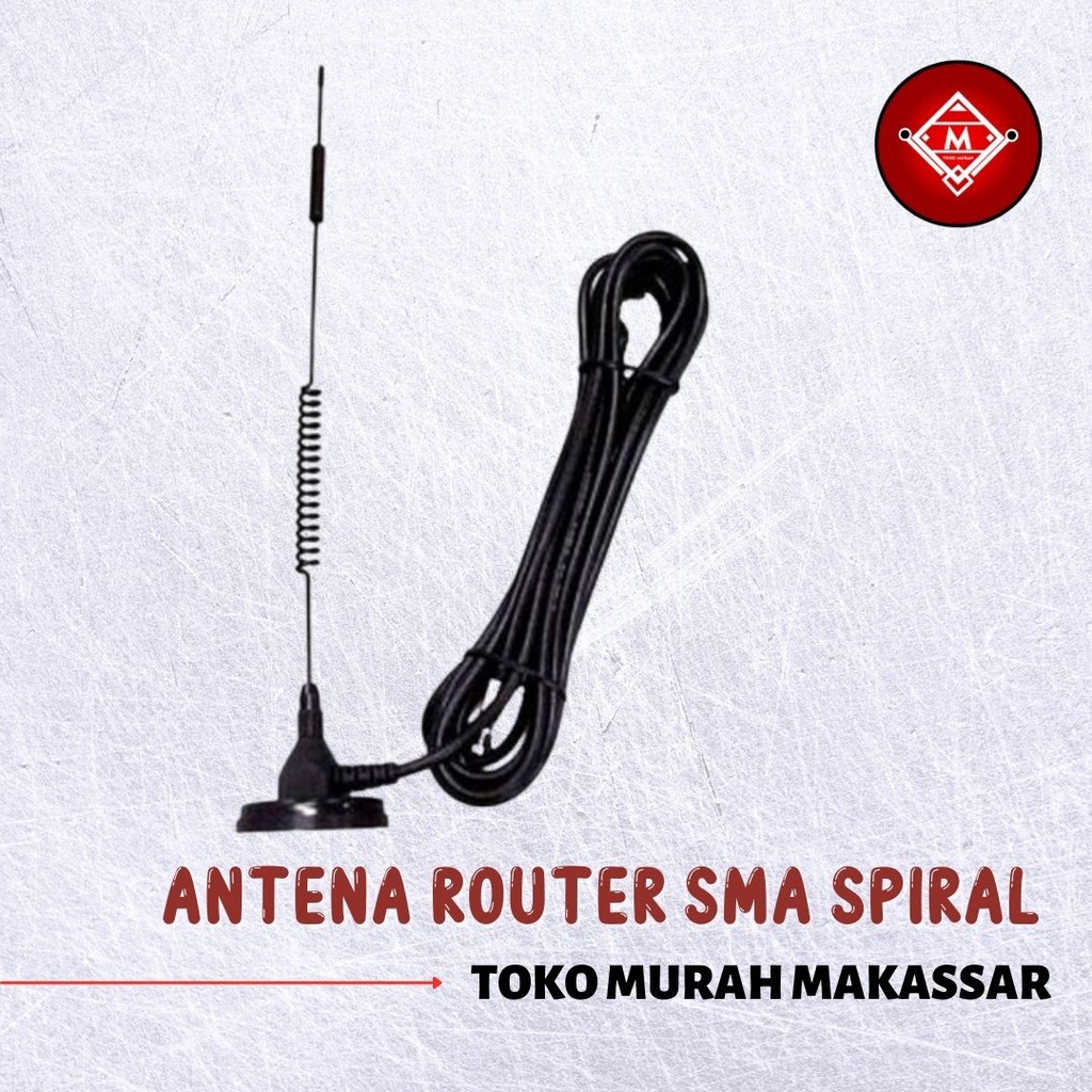 Jual ANTENA ROUTER SMA SPIRAL / PENGUAT SINYAL WIFI /ANT-RTR2 | Shopee ...