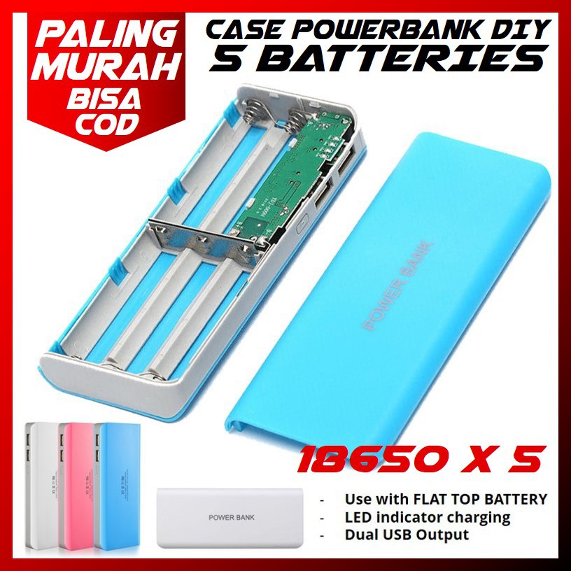 Jual Casing DIY Case Power Bank untuk baterai batre battery 18650 x ...