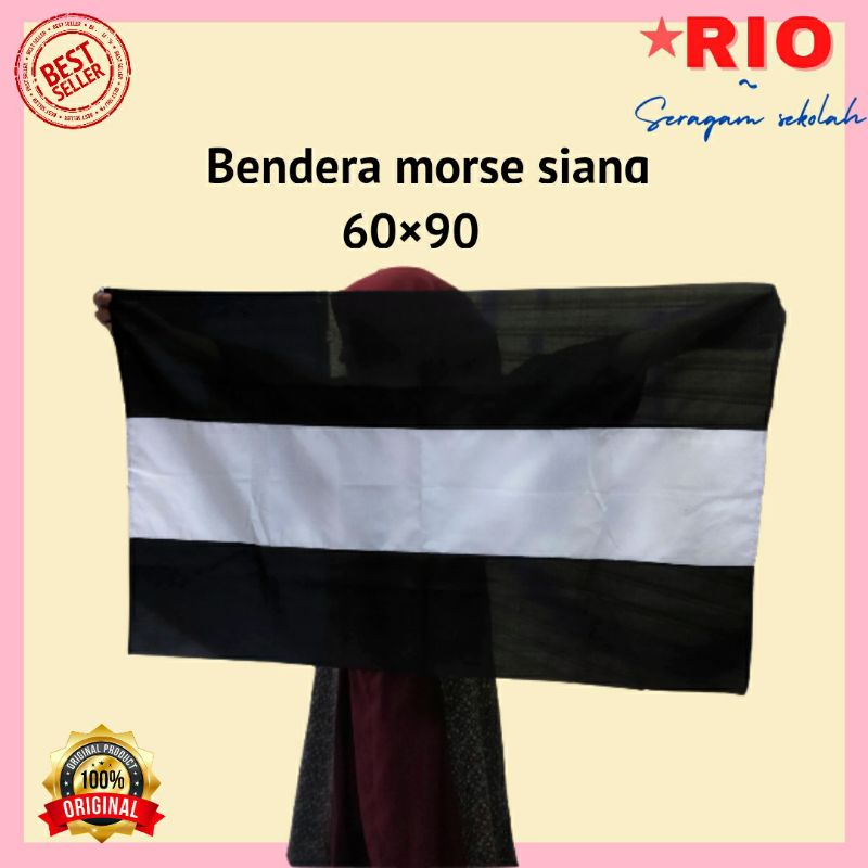 Jual Bendera pramuka kitri, wosm, morse siang / malam bendera regu ...