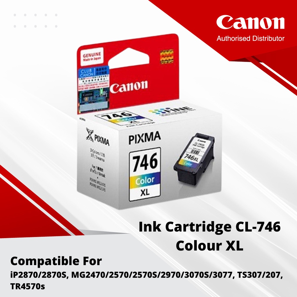 Jual Canon Ink Cartridge CL-746 Colour XL | Shopee Indonesia