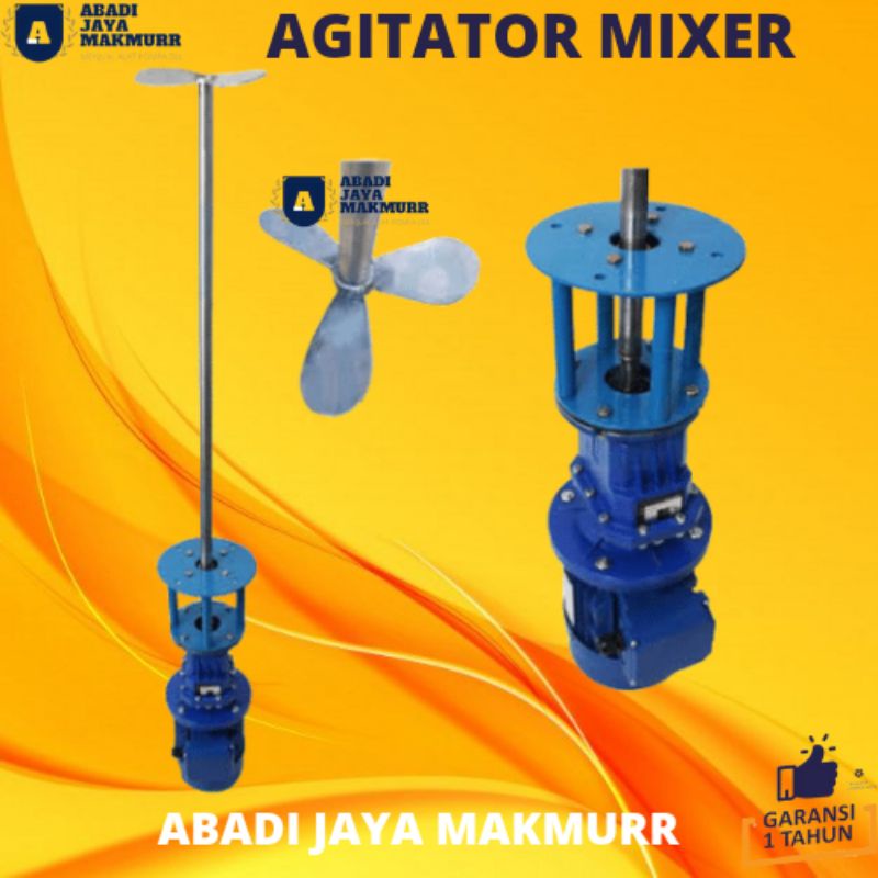 Jual Agitator Mixer Kimia SS304 4KW 5.5HP 3 Phase 2 Pole With Gearbox 1 ...