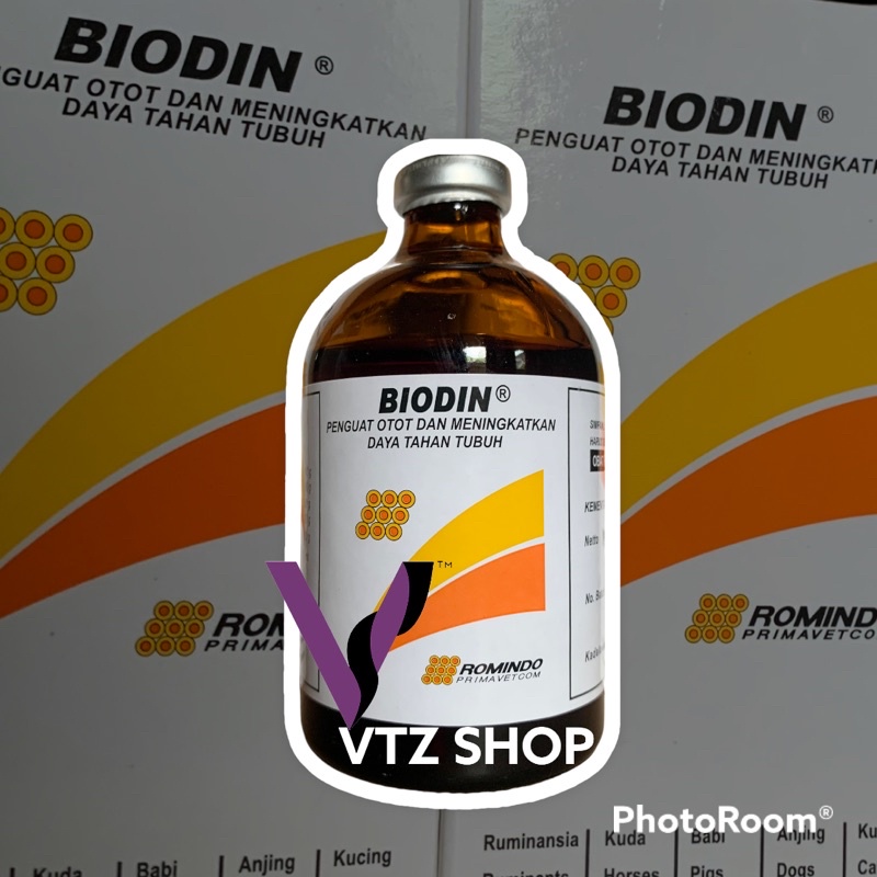 Jual [ READY STOCK ] Biodin ATP Inj 50 mL 100 mL (Penguat Tubuh Hewan ...