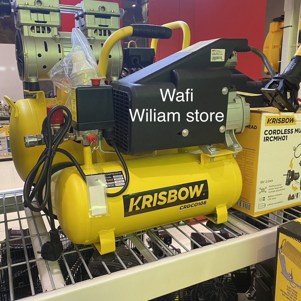 Jual Krisbow Mesin Kompresor Pumpa Angin / Air Compressor 1HP 8bar ...