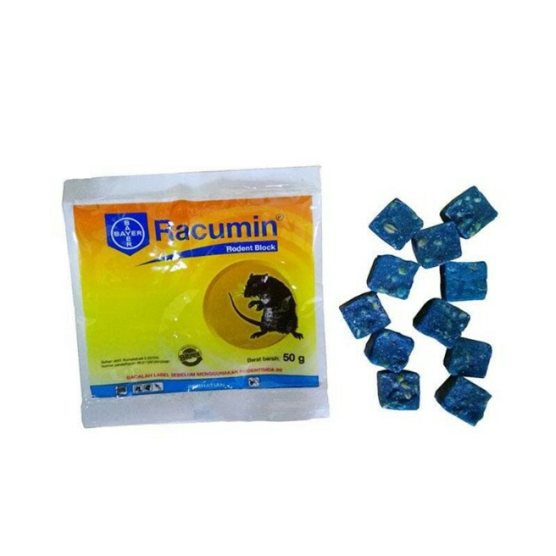 Jual Racumin Racun Tikus Rodent Bloc 50 g | Shopee Indonesia