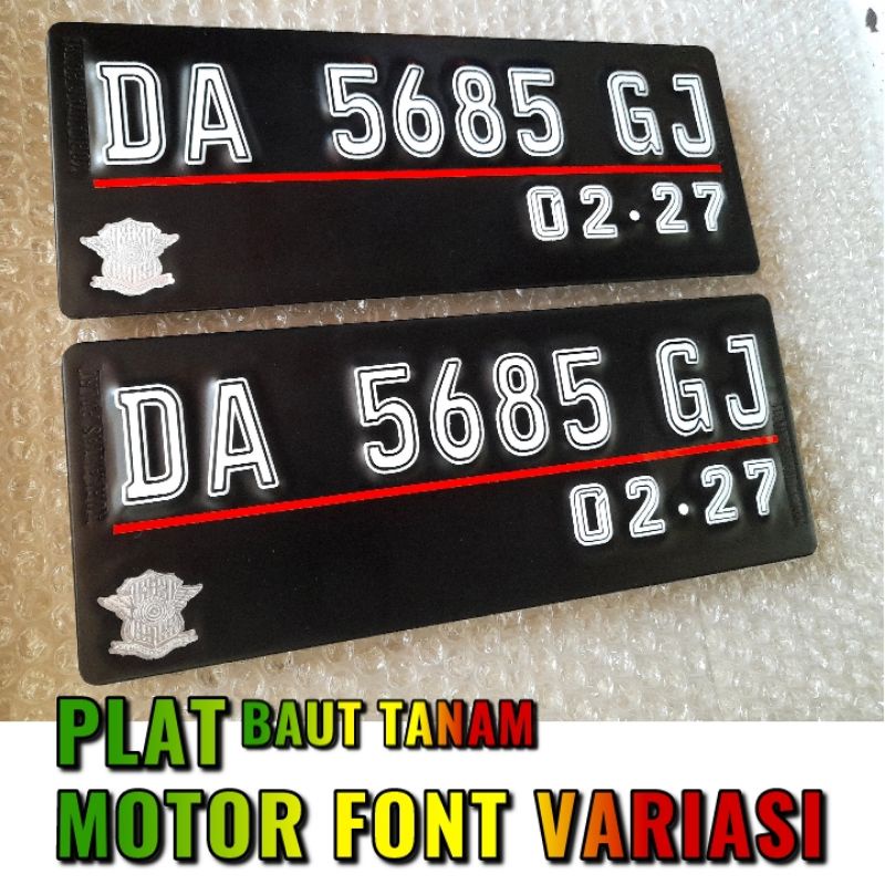 Jual Plat Nomor Motor Modifikasi Keren, Baut Tanam | Shopee Indonesia