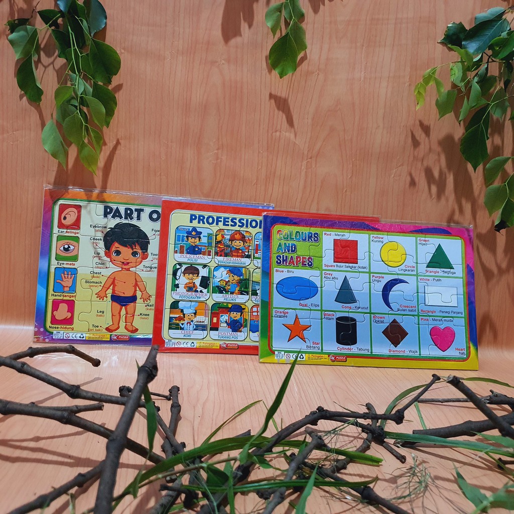 Jual Puzzle Puzel Pazel TK PAUD Anak Huruf Hewan Angka Doa Mainan ...