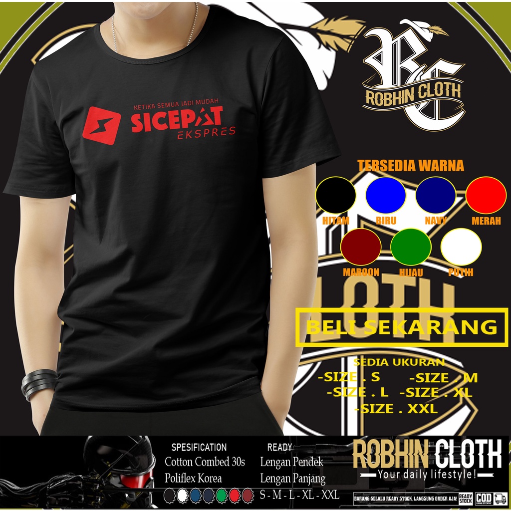 Jual Kaos Baju Sicepat Ekspres Kaos Perusahaan | Shopee Indonesia