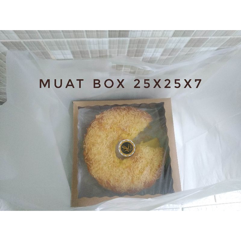 Jual PLASTIK BOX 24X24 25X25 PLASTIK DONAT 6PCS | Shopee Indonesia
